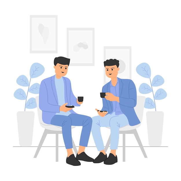 Ilustração de pessoas falando | Vetor Premium Ilustração de pessoas falando | Vetor Premium