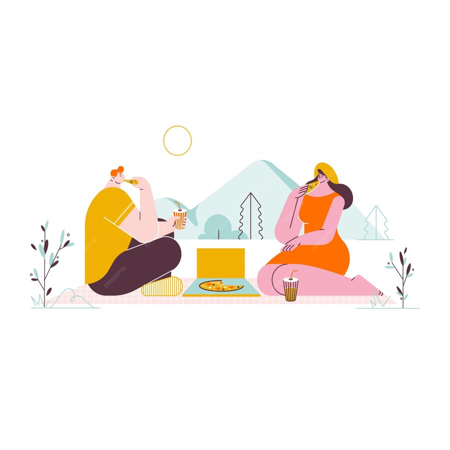 Ilustração de restaurantes | Vetor Premium Ilustração de restaurantes | Vetor Premium
