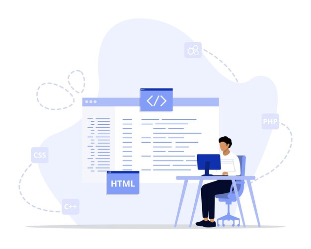 Ilustração do conceito de programação | Vetor Premium Ilustração do conceito de programação | Vetor Premium