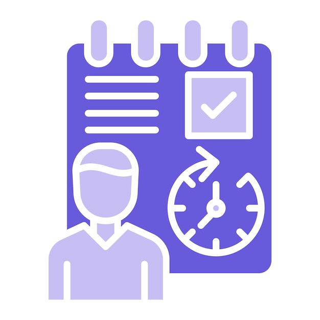 Ilustração do vetor do tempo de trabalho | Vetor Premium Ilustração do vetor do tempo de trabalho | Vetor Premium