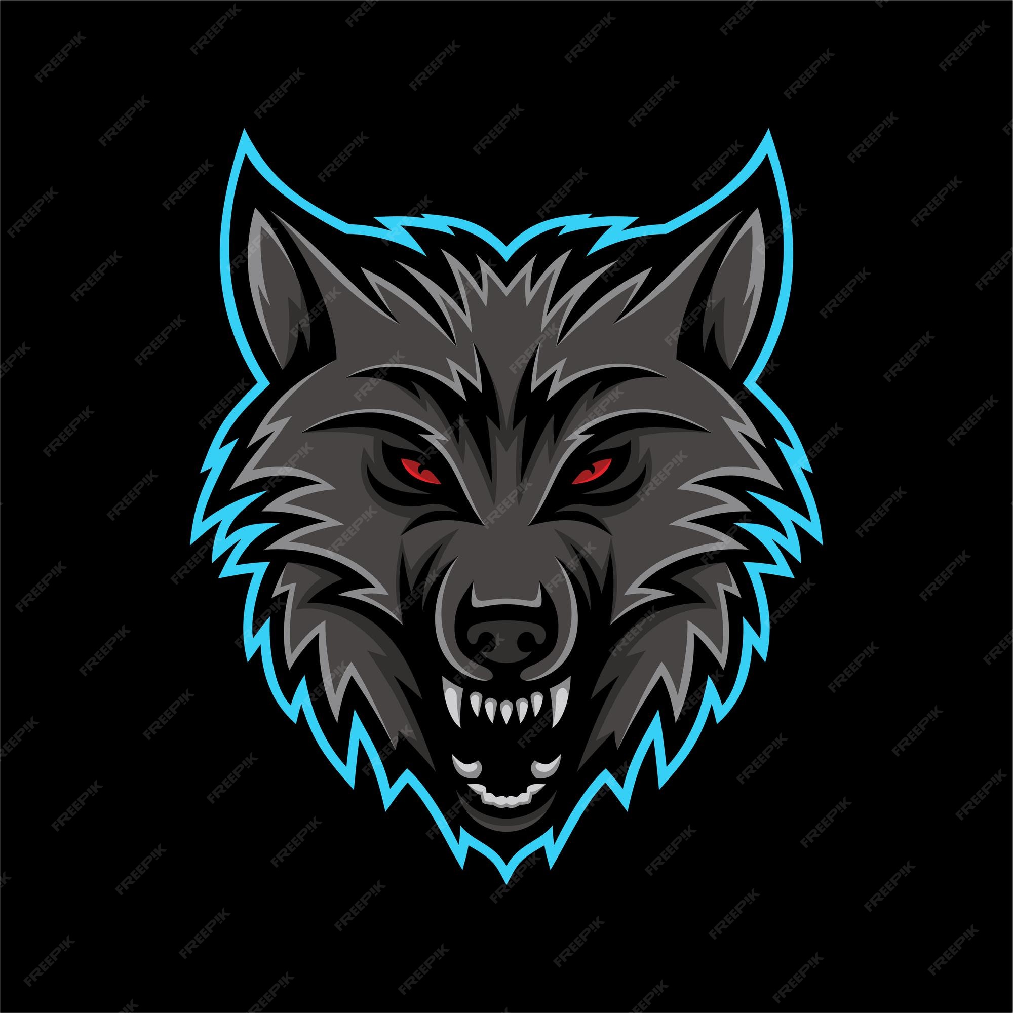 Ilustração em vetor design de logotipo de mascote lobos | Vetor Premium Ilustração em vetor design de logotipo de mascote lobos | Vetor Premium