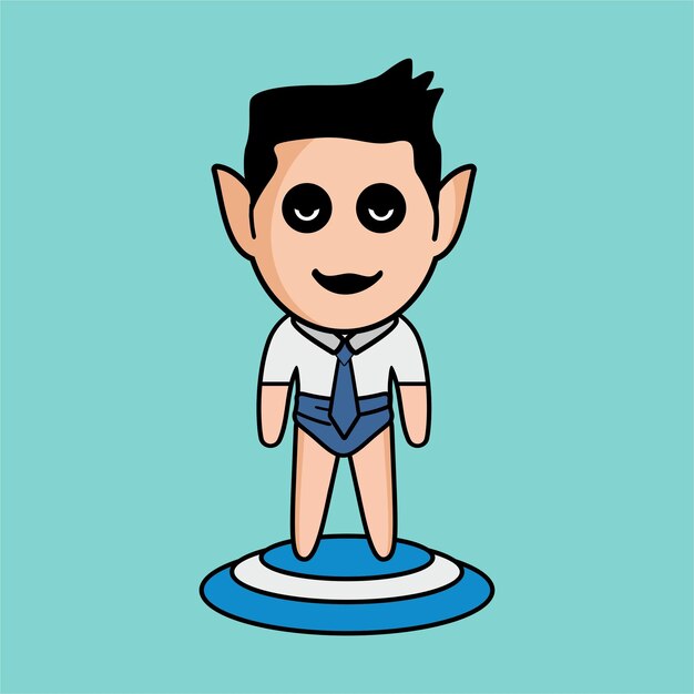 Ilustração em vetor dos desenhos animados de menino mau. ilustração em ... Ilustração em vetor dos desenhos animados de menino mau. ilustração em ...