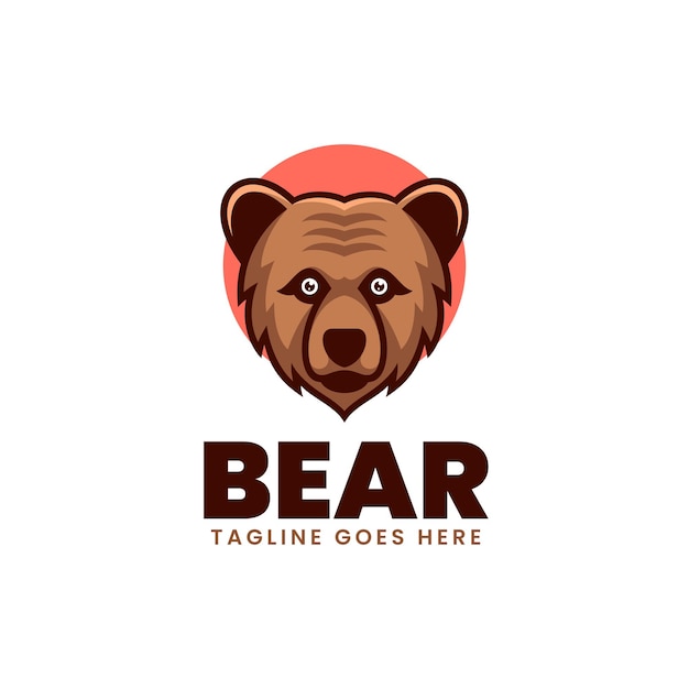 Ilustração em vetor logotipo com estilo simples de mascote | Vetor Premium Ilustração em vetor logotipo com estilo simples de mascote | Vetor Premium