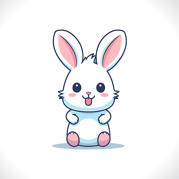 Ilustração vetorial de desenho de coelhinho fofo | Vetor Premium Ilustração vetorial de desenho de coelhinho fofo | Vetor Premium