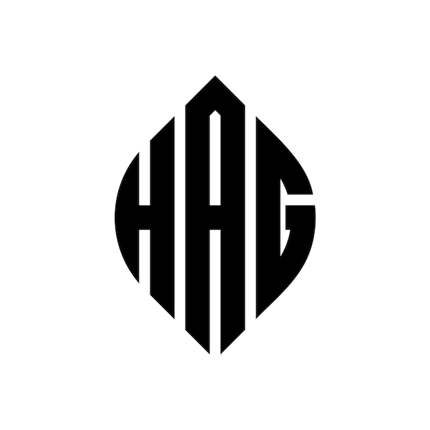 Logotipo de letra circular HAG com forma de círculo e elipse HAG letras ... Logotipo de letra circular HAG com forma de círculo e elipse HAG letras ...
