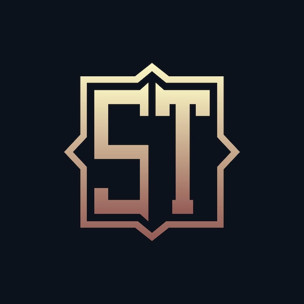 Luxury Initial ST Monogram Logo Design Elegant Emblem Letter ST Logo ... Luxury Initial ST Monogram Logo Design Elegant Emblem Letter ST Logo ...