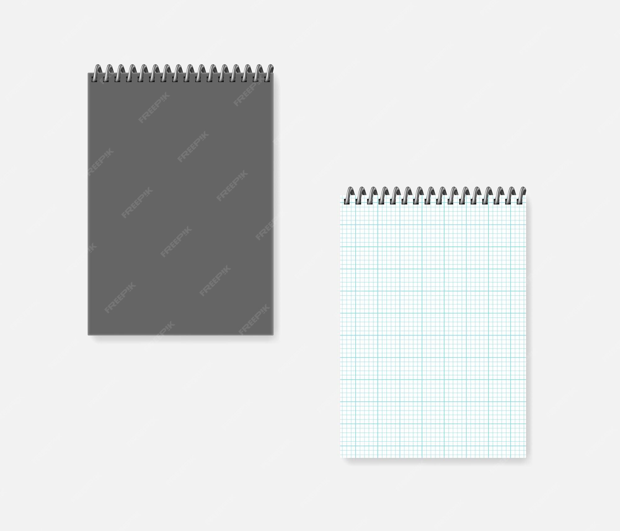 Maquete De Caderno A4 Forrado De Grade Encadernada Com Fio Capa E