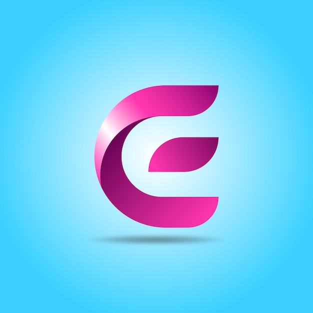 Modelo De Design De Logotipo De Letra E Vetor Premium