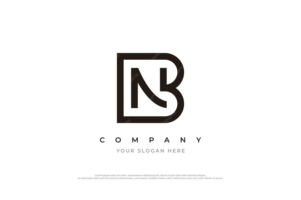 Modelo de vetor de design de logotipo BN com letra inicial ou modelo de ... Modelo de vetor de design de logotipo BN com letra inicial ou modelo de ...