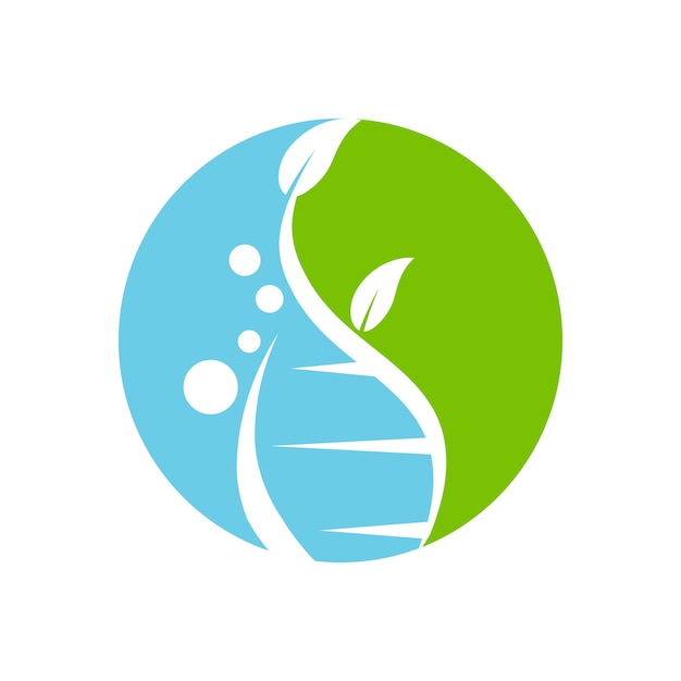 Modelo de vetor de ilustração de logotipo de dna | Vetor Premium Modelo de vetor de ilustração de logotipo de dna | Vetor Premium