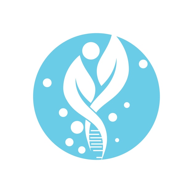 Modelo de vetor de ilustração de logotipo de dna | Vetor Premium Modelo de vetor de ilustração de logotipo de dna | Vetor Premium