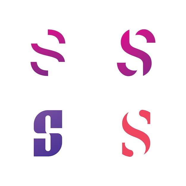 Modelo de vetor de logotipo da letra s design de logotipo inicial da ... Modelo de vetor de logotipo da letra s design de logotipo inicial da ...