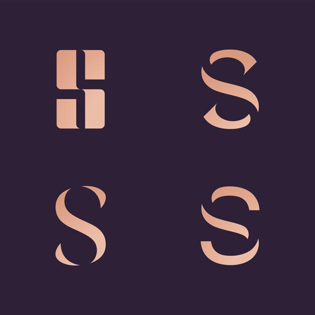 Modelo de vetor de logotipo da letra s design de logotipo inicial da ... Modelo de vetor de logotipo da letra s design de logotipo inicial da ...