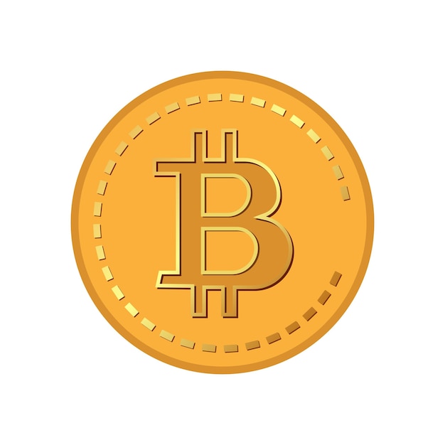 Moeda de ouro bitcoin | Vetor Premium Moeda de ouro bitcoin | Vetor Premium