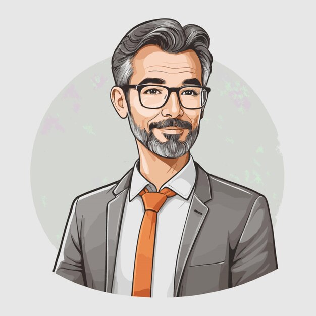 O professor desenha um vetor sobre um fundo branco | Vetor Premium O professor desenha um vetor sobre um fundo branco | Vetor Premium