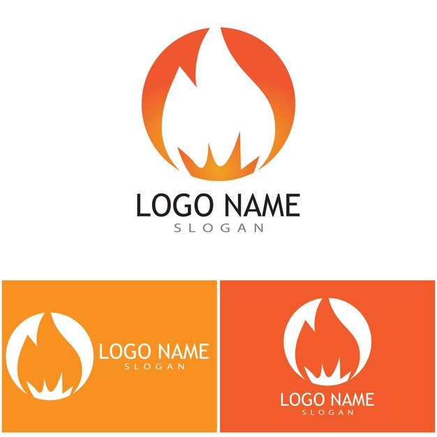 Projeto de conceito de vetor de logotipo de chama de fogo | Vetor Premium Projeto de conceito de vetor de logotipo de chama de fogo | Vetor Premium