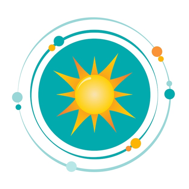 Símbolo de ícone gráfico de ilustração vetorial sol | Vetor Premium Símbolo de ícone gráfico de ilustração vetorial sol | Vetor Premium