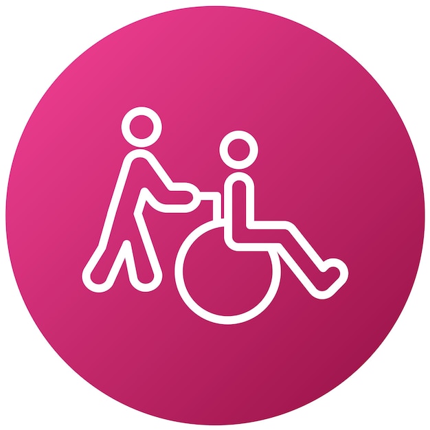Vector Design Caregiver Webinar Icon Estilo | Vetor Premium Vector Design Caregiver Webinar Icon Estilo | Vetor Premium
